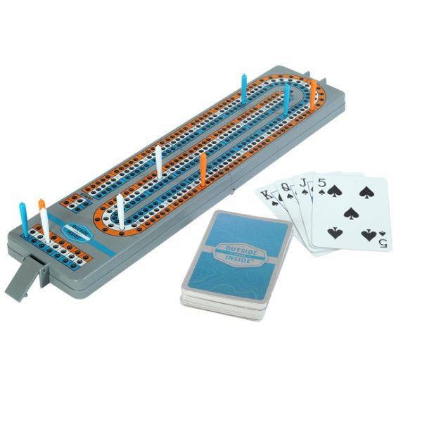OUTSIDE INSIDE BACKPACK CRIBBAGE BOARD GAME